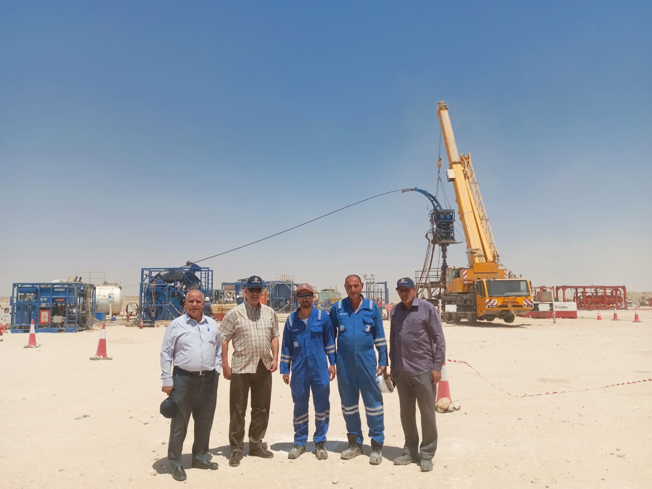 Al-Kharabsheh conducts an inspection visit to the Hamza oil well in ...